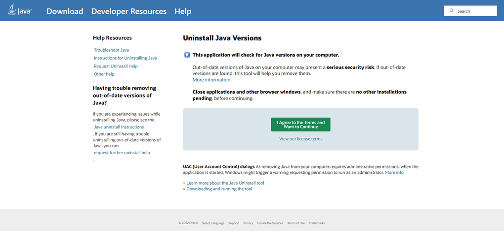 Java Uninstall Tool - Descargar